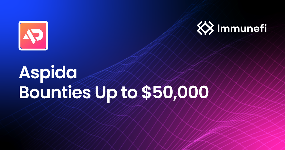 Aspida Bug Bounties | Immunefi