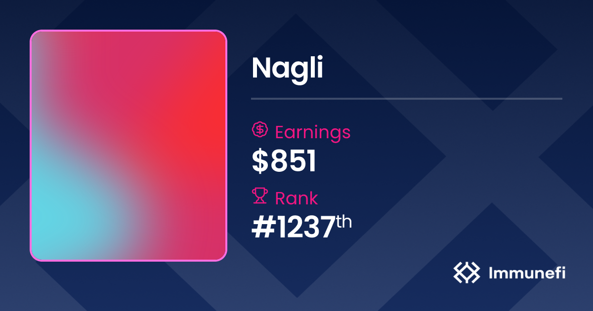 Nagli - Immunefi
