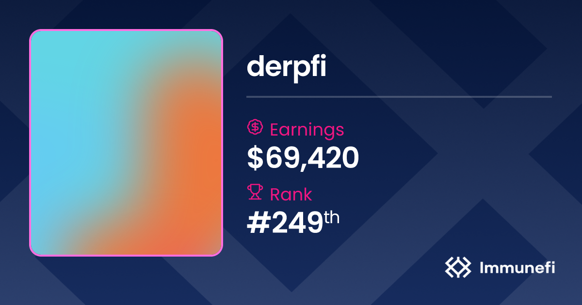 derpfi - Immunefi