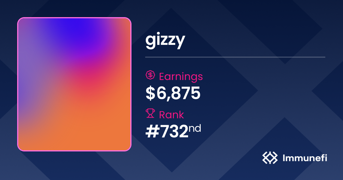 gizzy - Immunefi