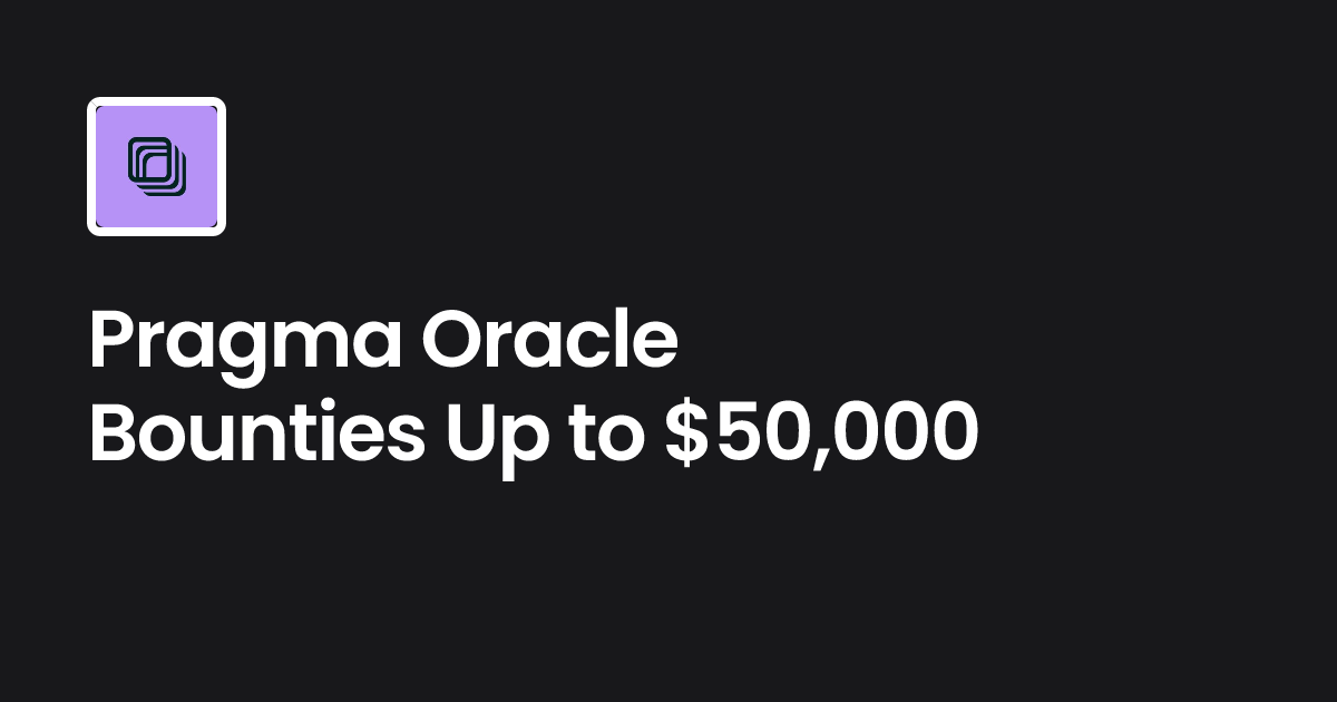 Pragma Oracle Bug Bounties | Immunefi