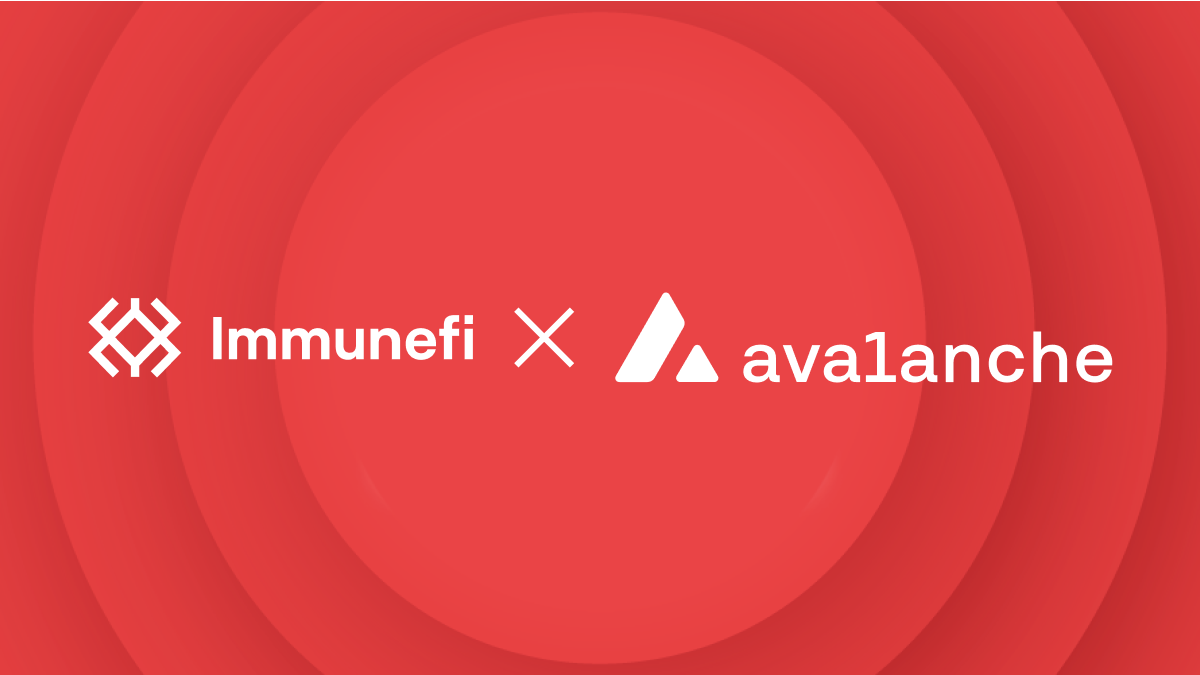 Immunefi Partners with Avalanche Blockchain to Protect the Future of Money