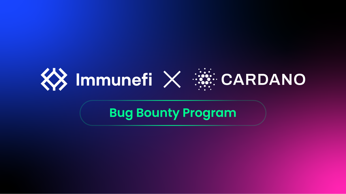 Cardano Foundation's $10,000 Bug Bounty Program: Strengthening Security with Immunefi